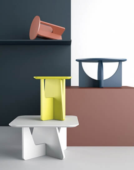 Plank Large Round Panel Coffee Table | WORKSPACE