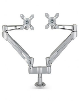 Saber Dual Arm Monitor Desk Mount Stand