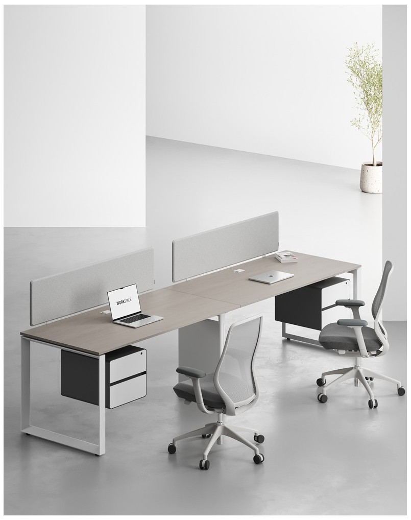 Ace Series Cluster of 2 Single Line Workstation | Workspace Office ...
