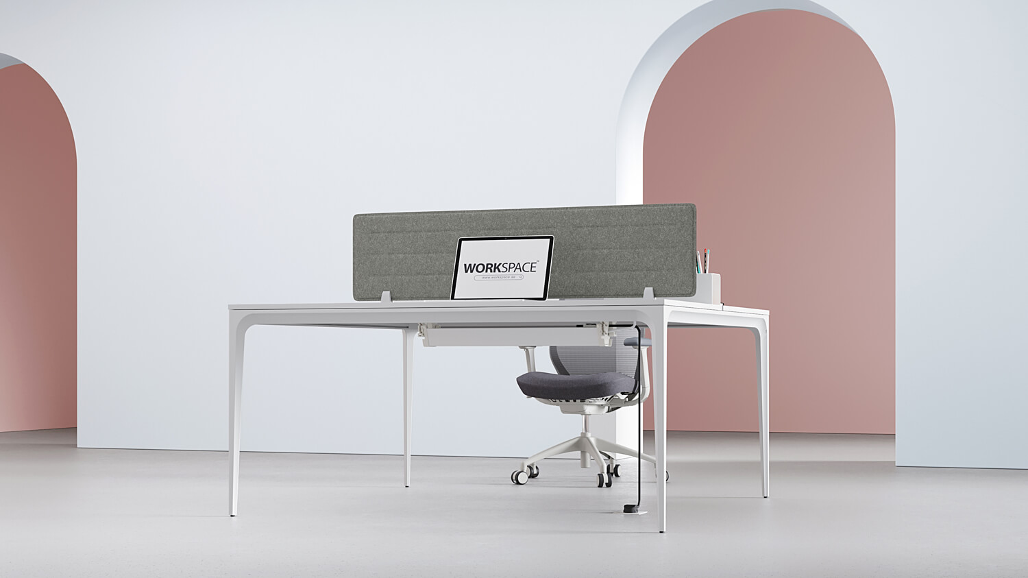 2x Users Under-Desk Interlink Power Access and Cable Management Sol...