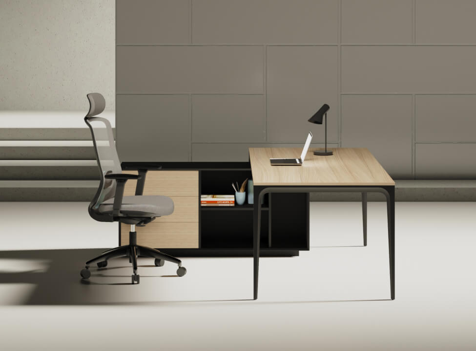 ARC Pro Designer Series L-Shape Executive Desk | Workspace Office F...