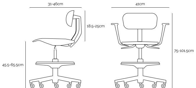 Bio Ergonomic Lab Tech Chair