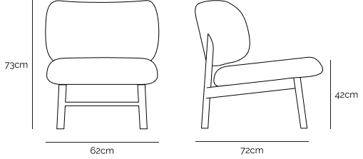 Ezah Single Seater Lounge Sofa