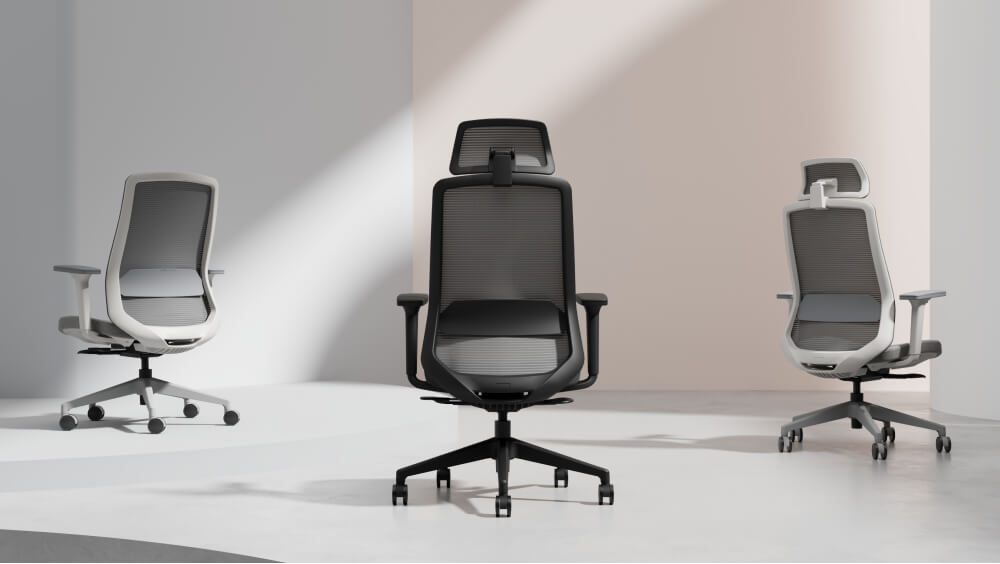 GEO Silver Grey Ergonomic Executive Chair | Workspace Office Furnit...