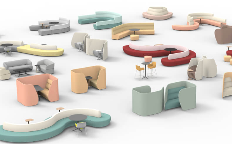 GENE Bell Curve Modular Sofa System