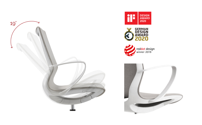 Marics Black Task Chair