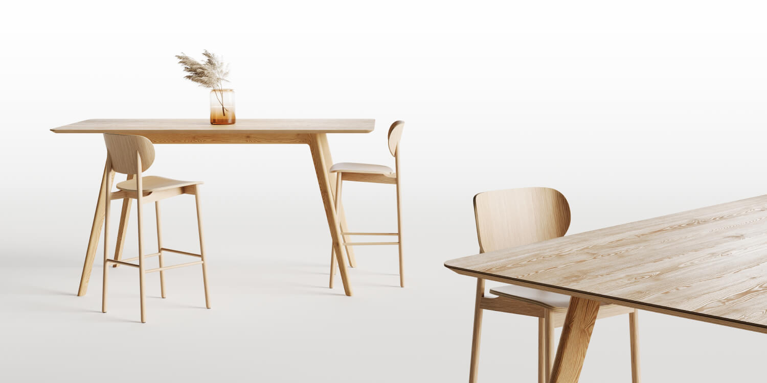 High Table and Stools | Workspace.ae