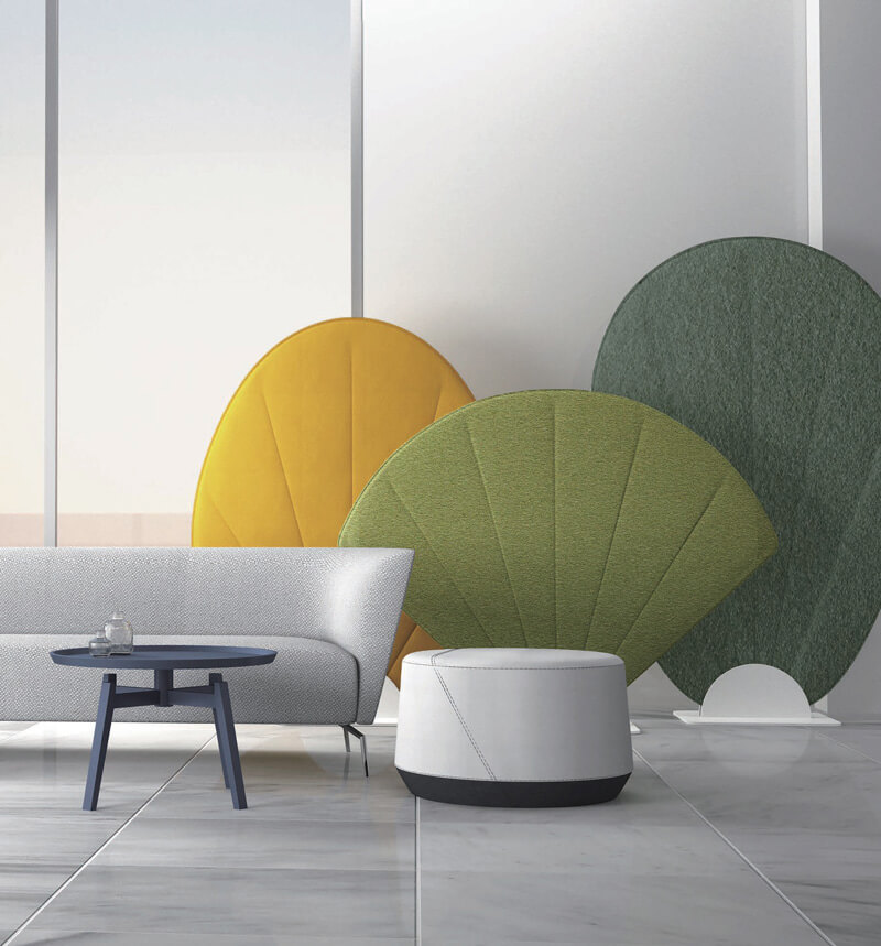 Fan Small by M&V Contemporary Acoustic Divider | Workspace Acoustic...