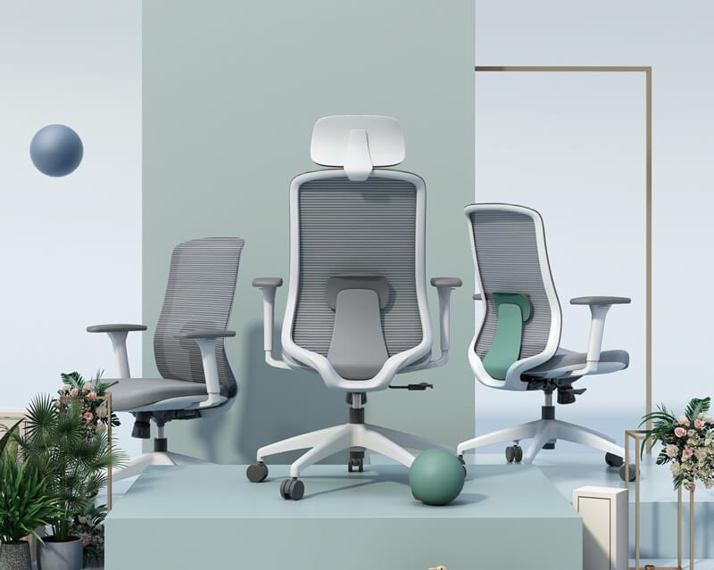 GEO Silver Grey Ergonomic Executive Chair | Workspace Office Furnit...